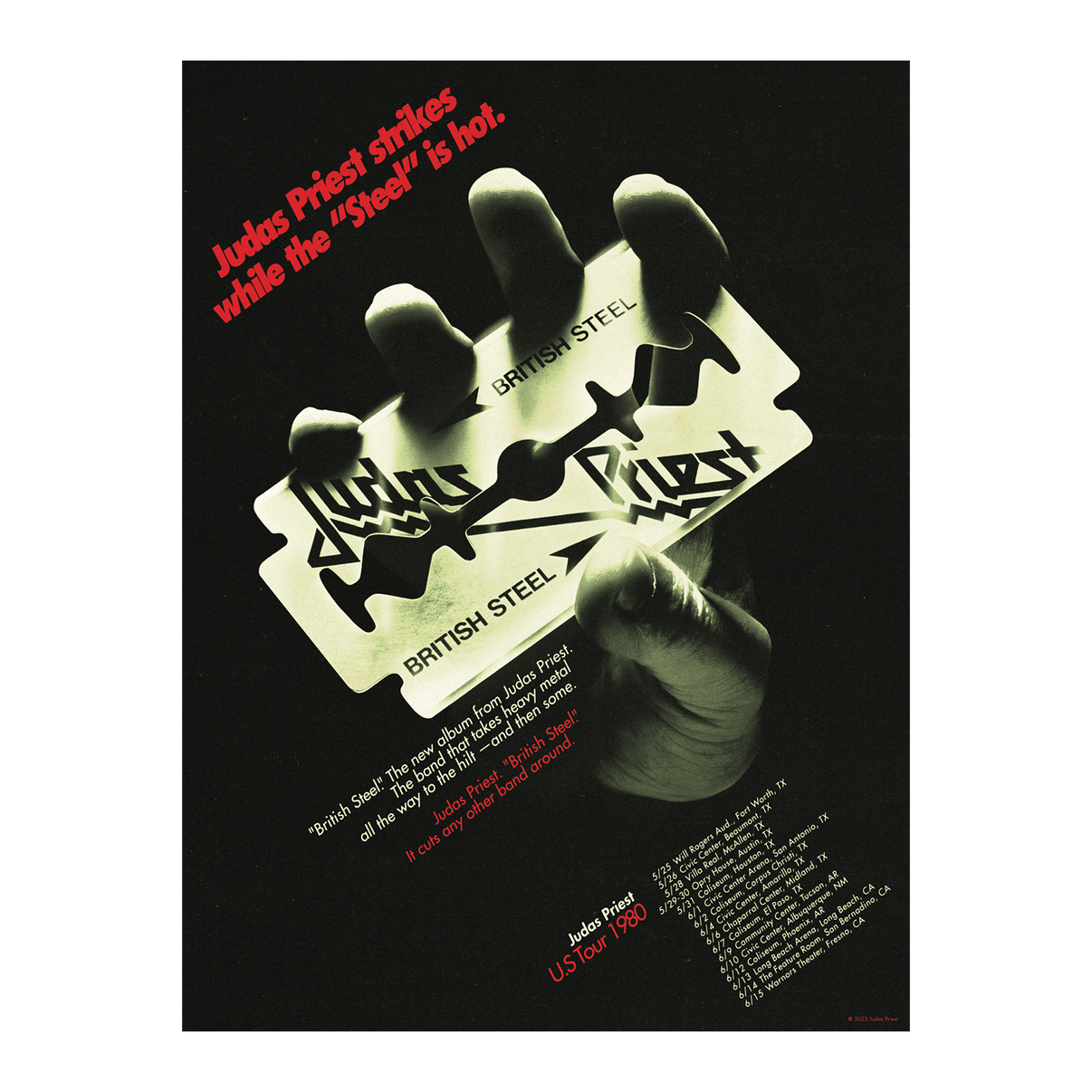 British Steel Vintage Tour Poster – Judas Priest